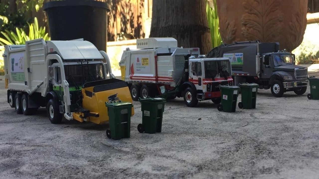 Custom First Gear Diecast Garbage Trucks Compilation - YouTube