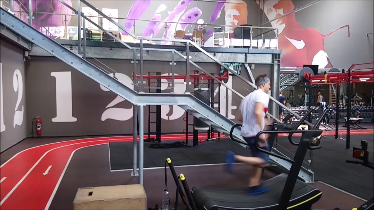 Skill Mill Sprints + Box Jumps - YouTube