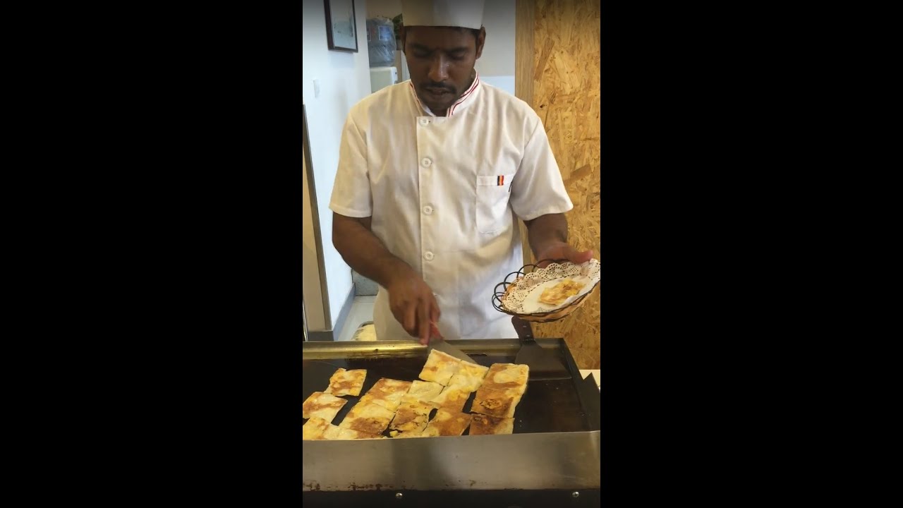 Skillful chef making tasty Indian pancakes with fruits - YouTube