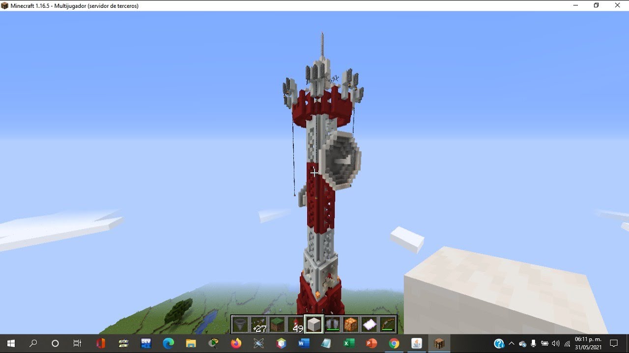 Torre de telecomunicaciones en Minecraft UPQ - YouTube