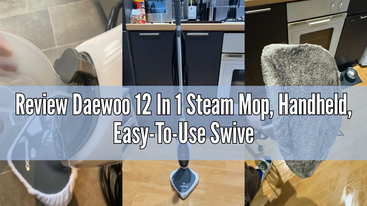 Review Daewoo 12 In 1 Steam Mop, Handheld, Easy-To-Use Swivel Head ...
