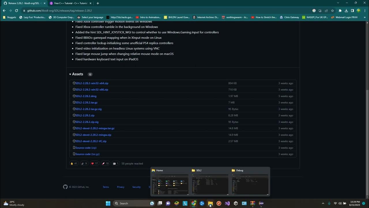 Setting up SDL2 on Eclipse CDT C/C++ with MinGW on Windows 11 - YouTube
