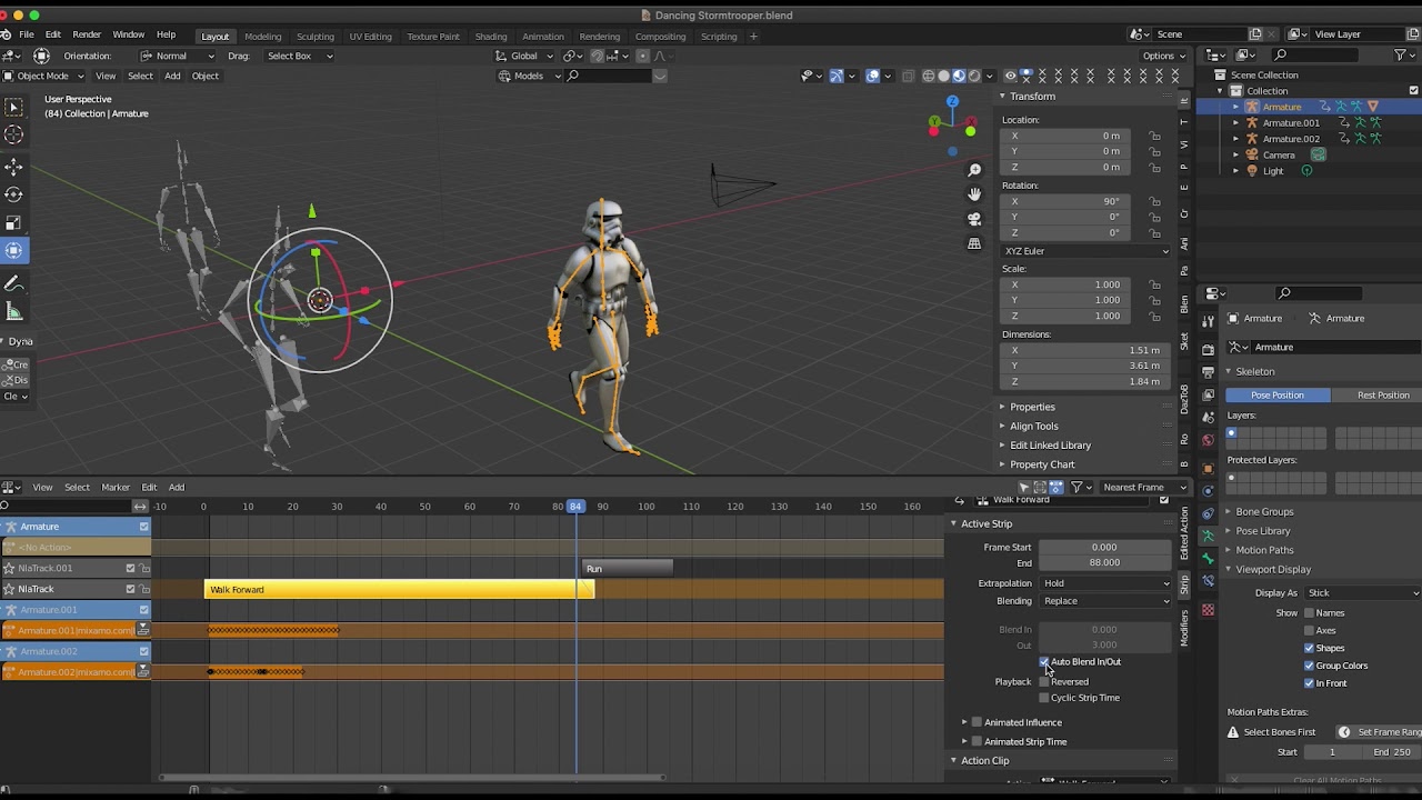 Blender-Mixing Motion Capture Clips - YouTube