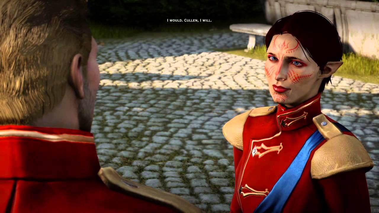 Dragon Age Inquisition cullen romance elven marriage - YouTube