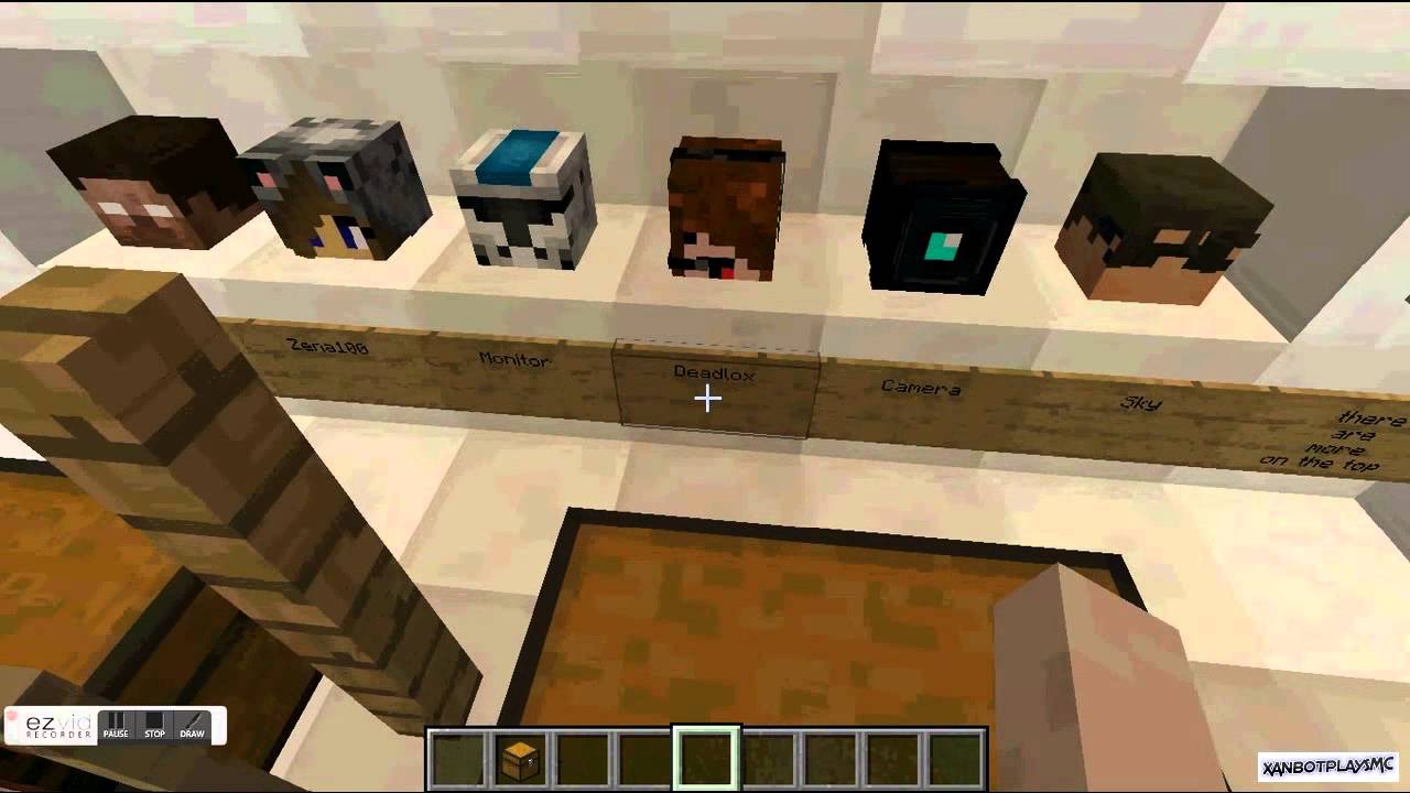 minecraft head shop - YouTube
