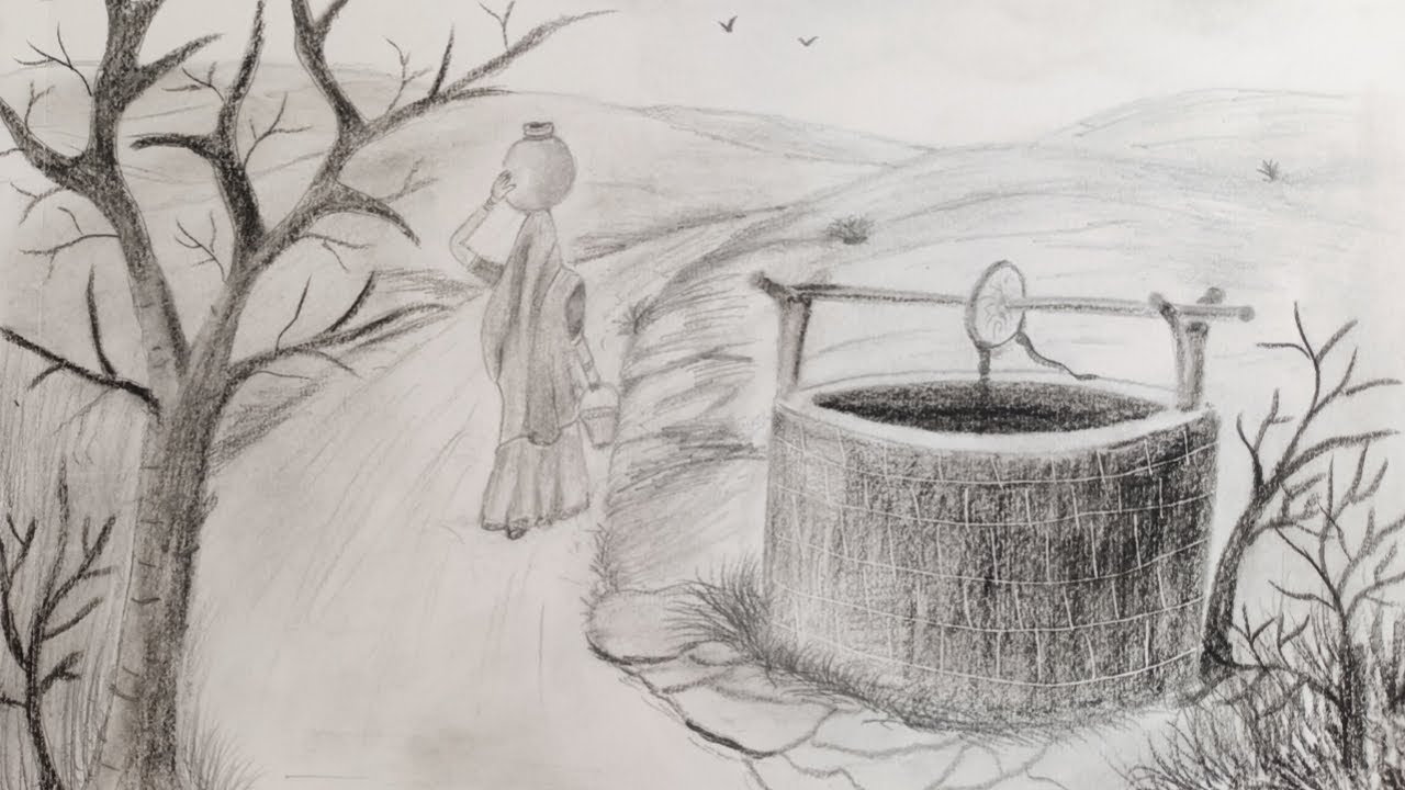 Paniharin ki drawing Kaise Banaye || How to make panihari drawing # ...