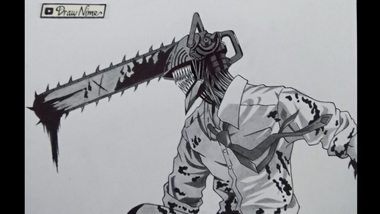 Menggambar CHAINSAW MAN | How to draw chainsaw man | Drawnime - YouTube