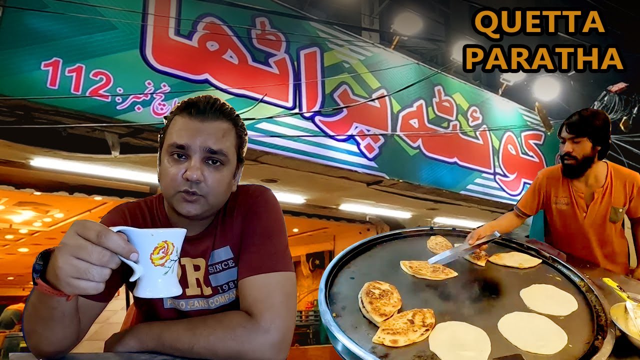 Quetta Paratha Gulberg Lahore | Chai Paratha - Anda Paratha | Food vlog ...