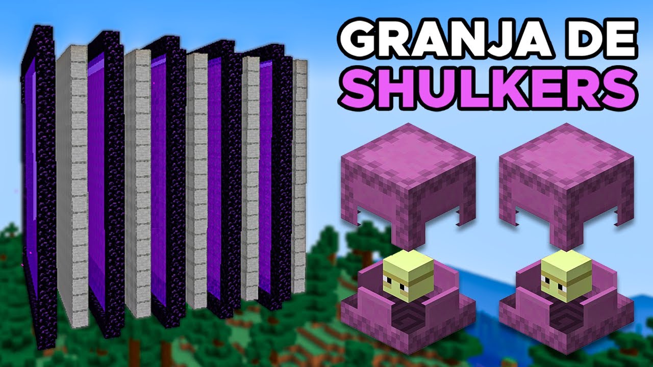 🟣 GRANJA de SHULKERS (286 por hora) - Tutorial Minecraft Java 1.19 ...