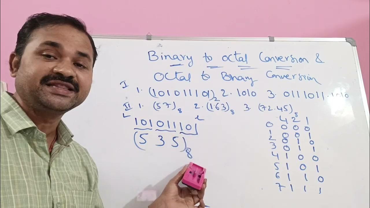 Binary to Octal Conversion in Telugu | Octal to Binary Conversion | Digital logic design | DLD ...
