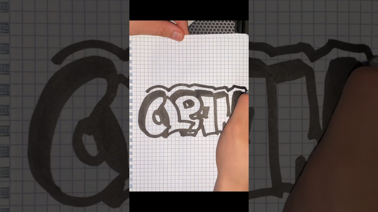How to draw freestyle graffiti - YouTube