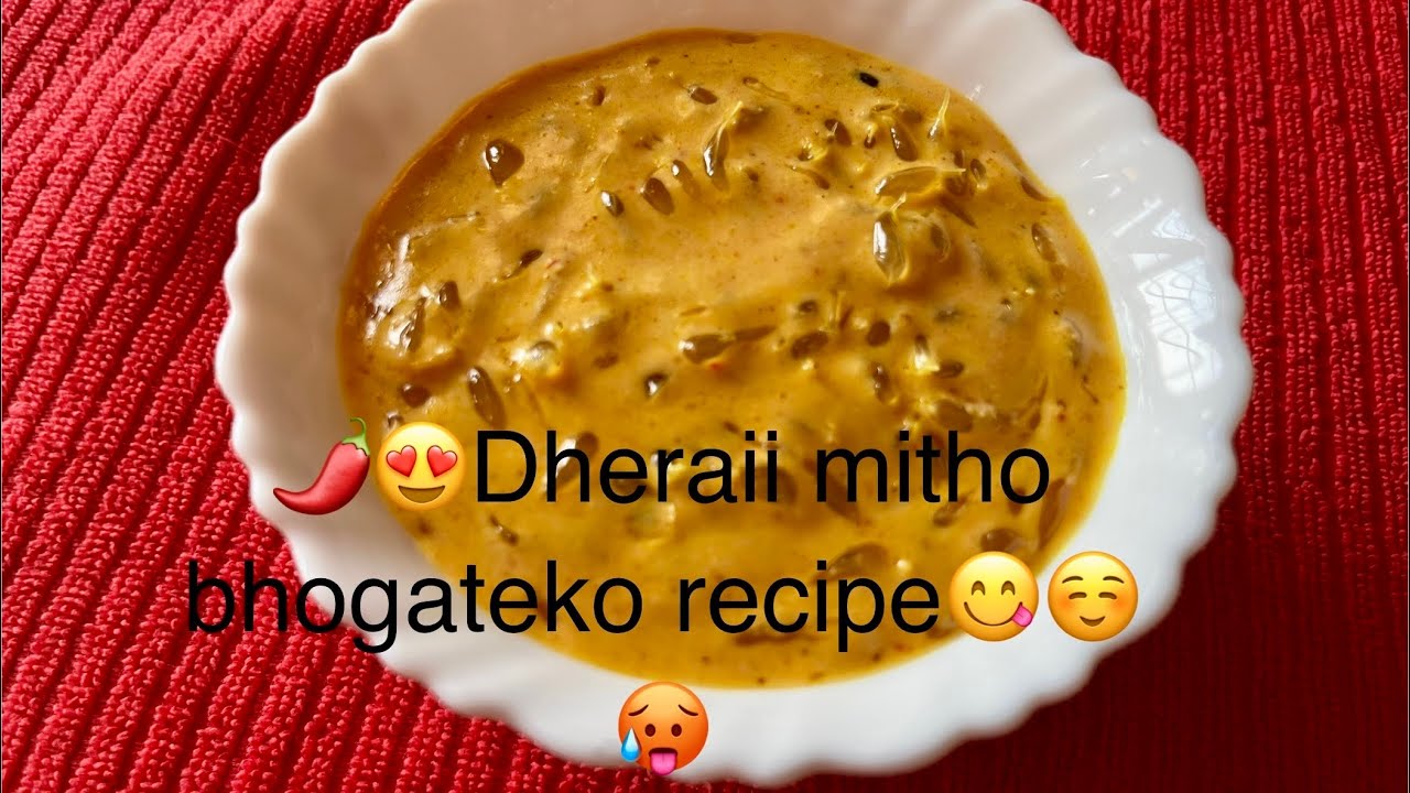 #Bhogate sadeko recipe#spicy and #yummy - YouTube