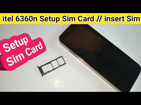 itel 6360n Set-up Sim Card // insert Sim Tray - YouTube
