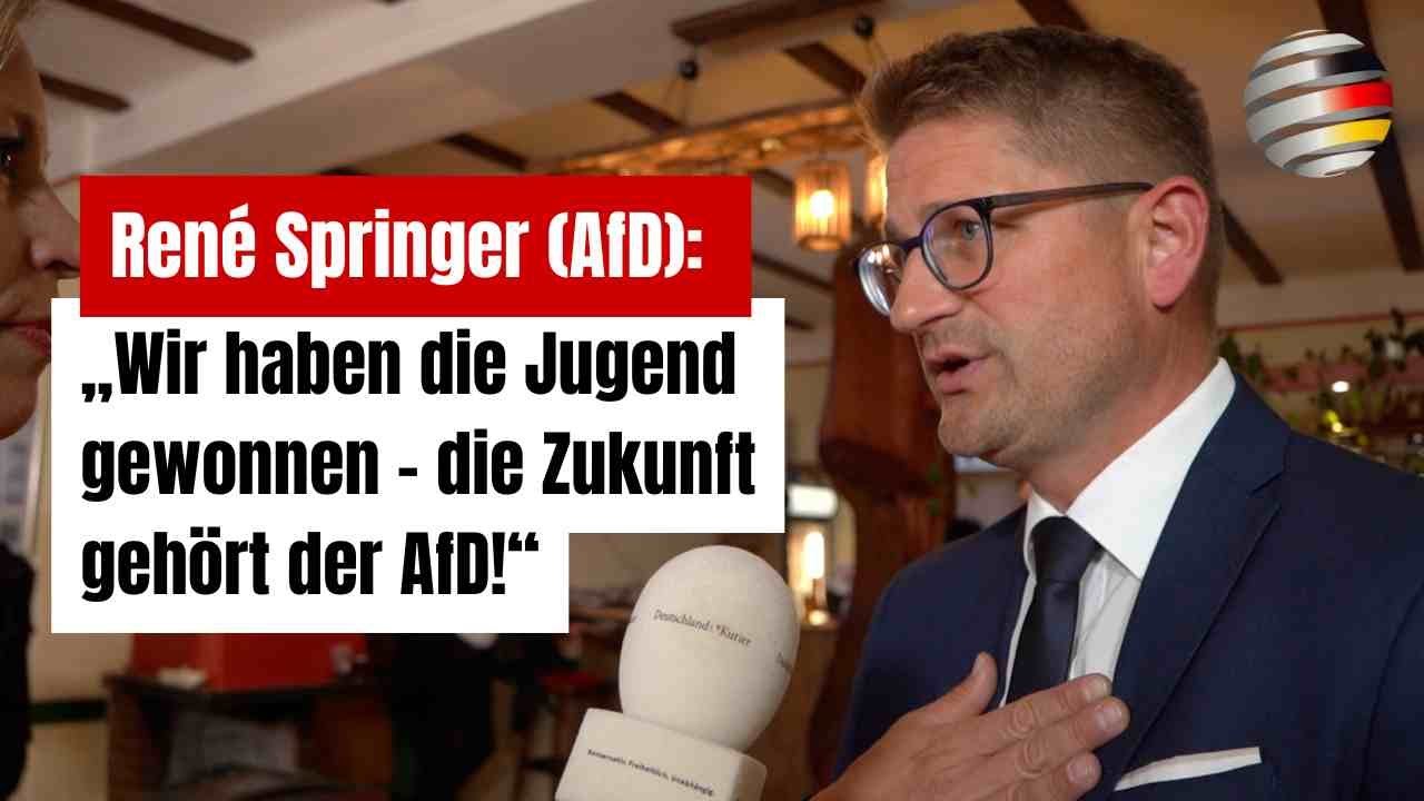 René Springer (AfD): „Wir haben die Jugend gewonnen - die Zukunft ...