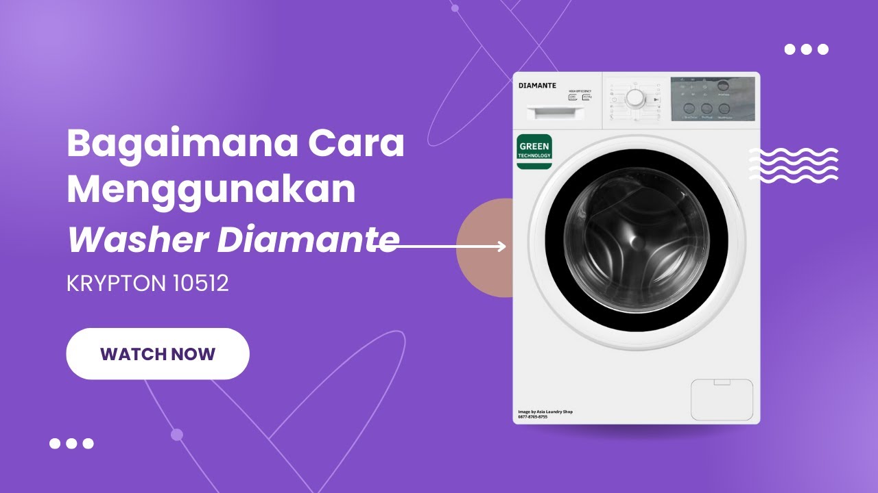 Tutorial Pemakaian Washer Diamante Krypton 10512 - YouTube