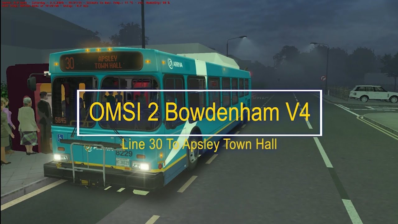 OMSI 2 Bowdenham V4 Line 30 To Apsley Town Hall - YouTube