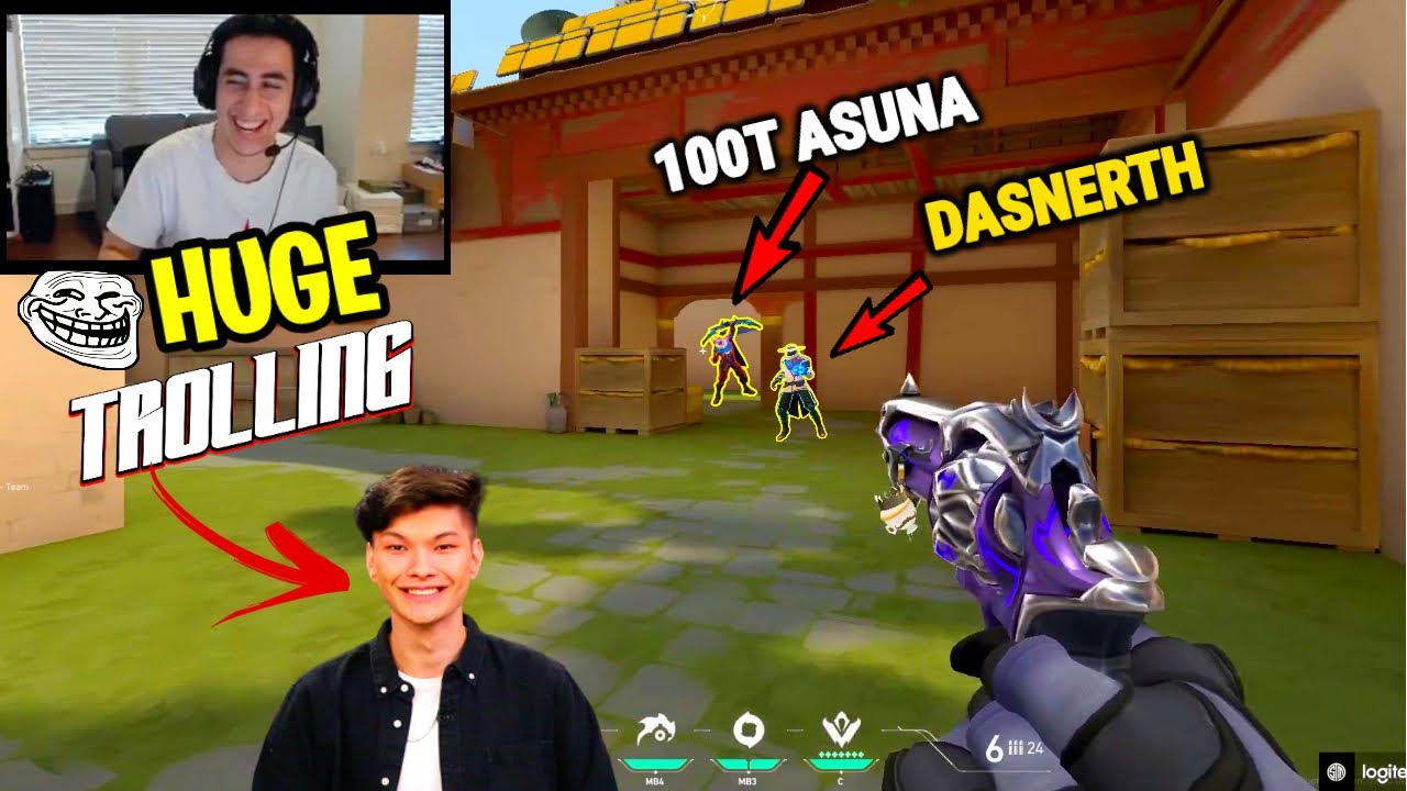 100T Asuna & Dasnerth Trolling & Destroying Sinatraa & Tsm Subroza in ...