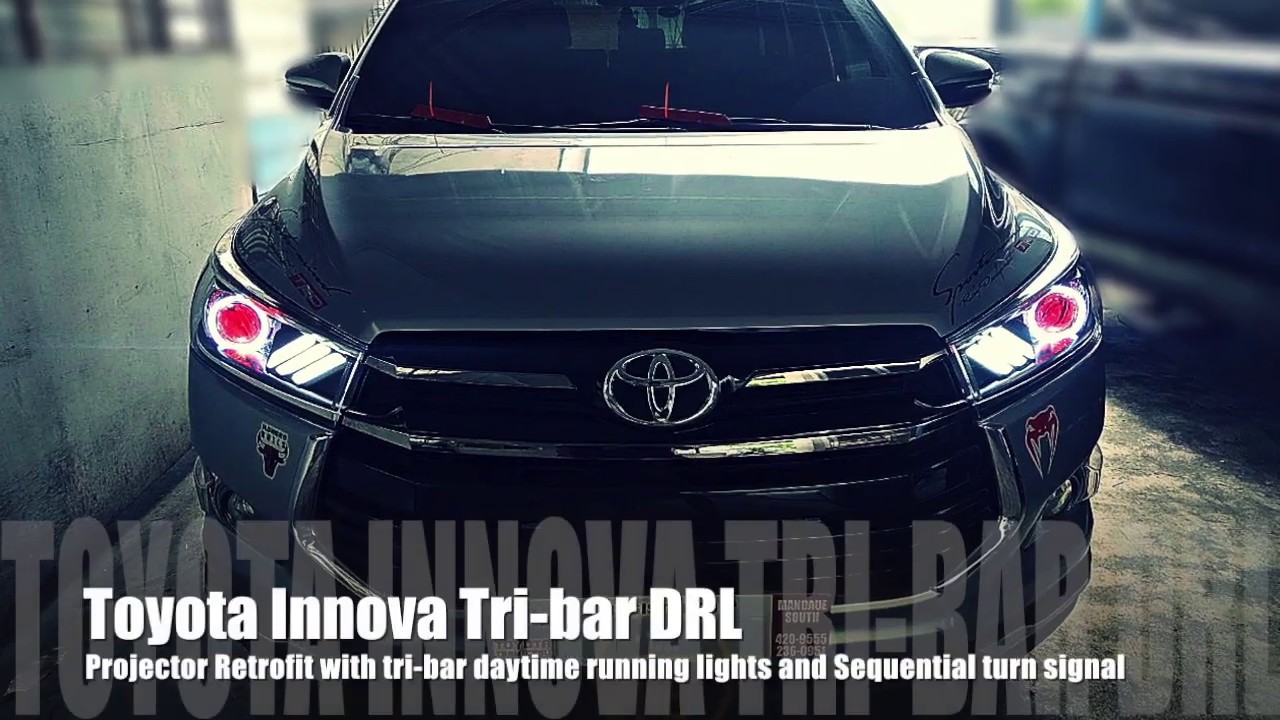 Toyota Innova Tri-bar DRL - YouTube