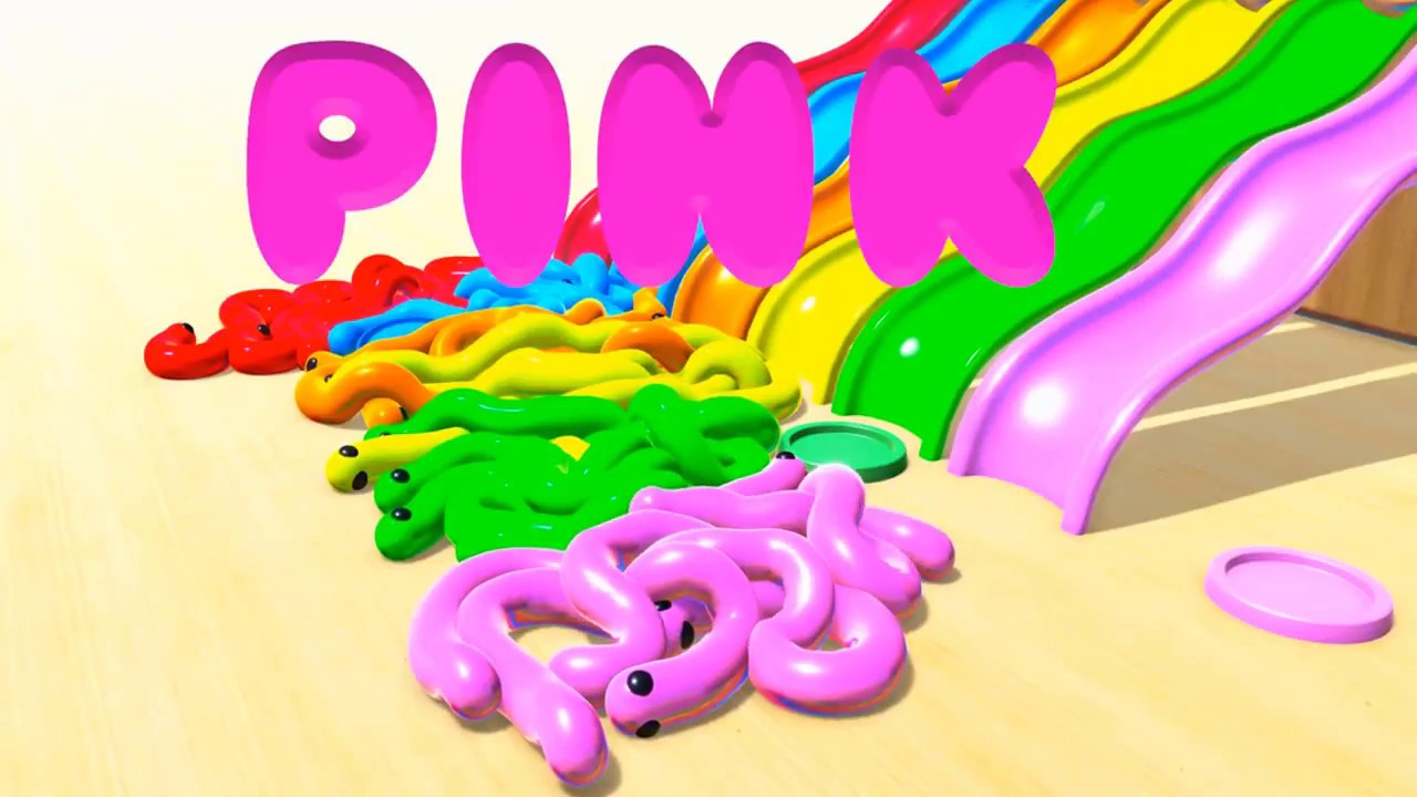 PiPi Kids - Learn colors with slithering snakes for kids 3D animation ...