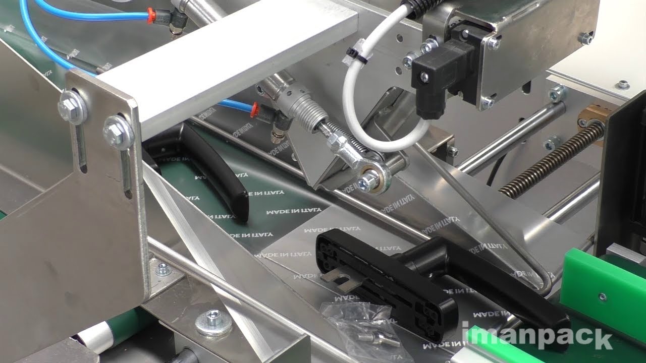 Packaging line for doors and windows handle kits - YouTube