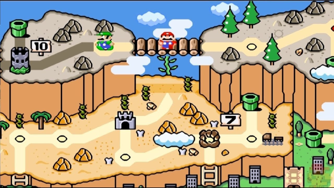 New Super Mario World 2: The Best Worlds 100% MULTIPLAYER World 10 ...