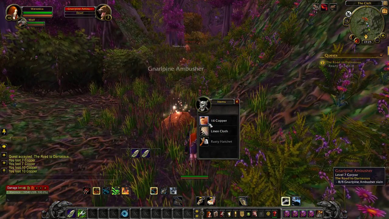 World Of Warcraft Quest Info: The Road to Darnassus - YouTube