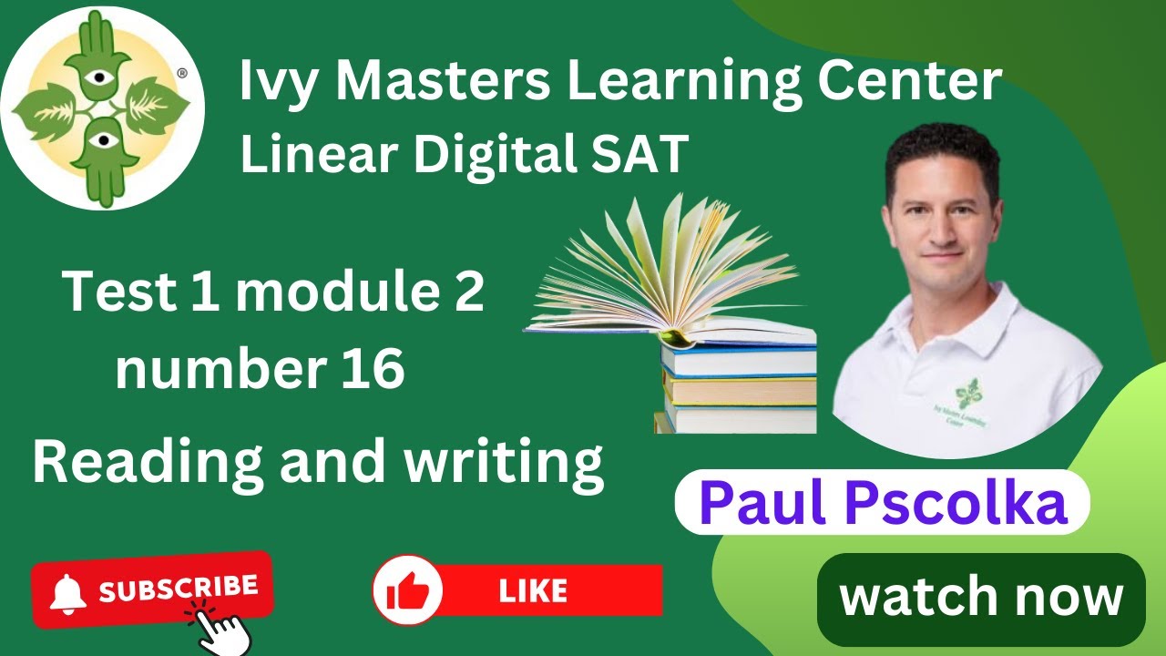Linear Digital SAT reading and writing practice test 1 module 2 number ...