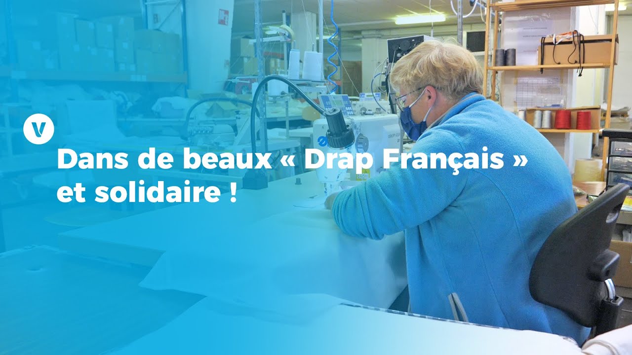 Dans de beaux « Drap Français » et solidaire ! - YouTube