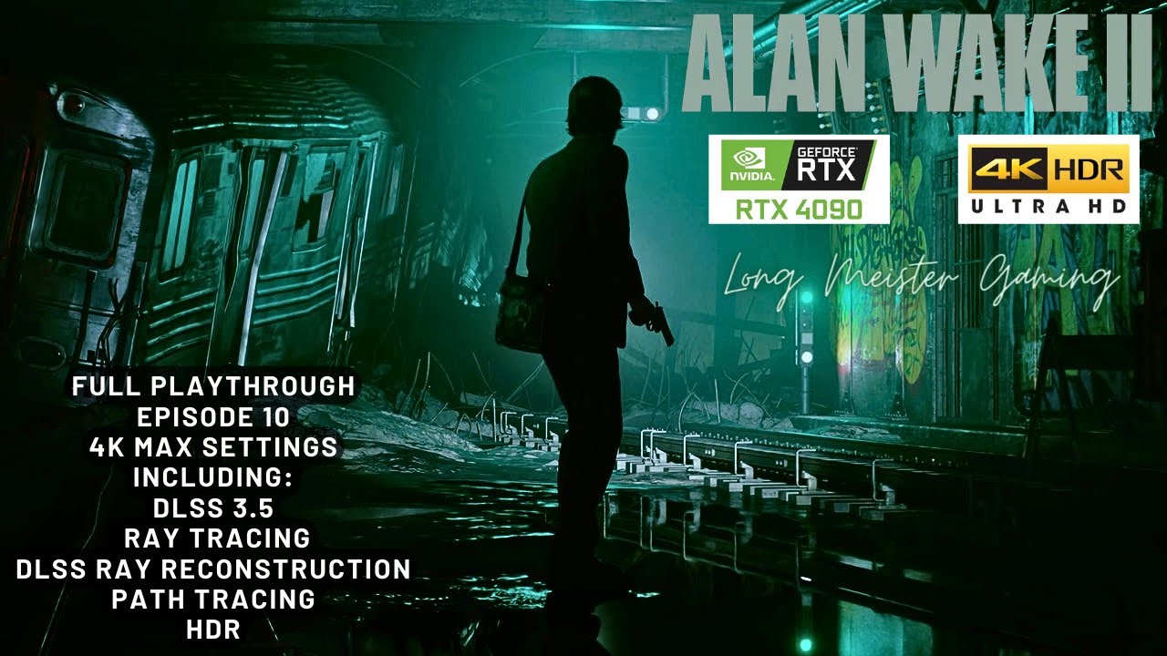 Alan Wake 2 - Episode 10 RTX 4090 4K Max Settings DLSS Ray/Path Tracing ...