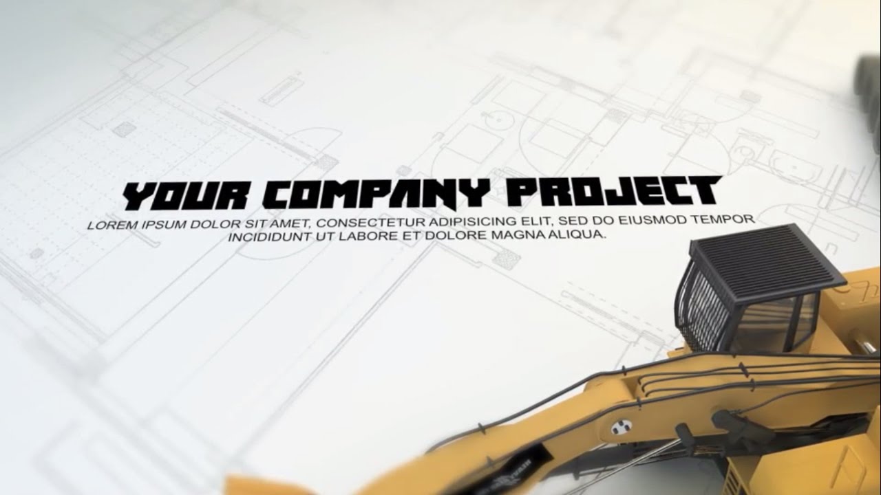 Construction Company Corporate Video - After Effects Template - YouTube
