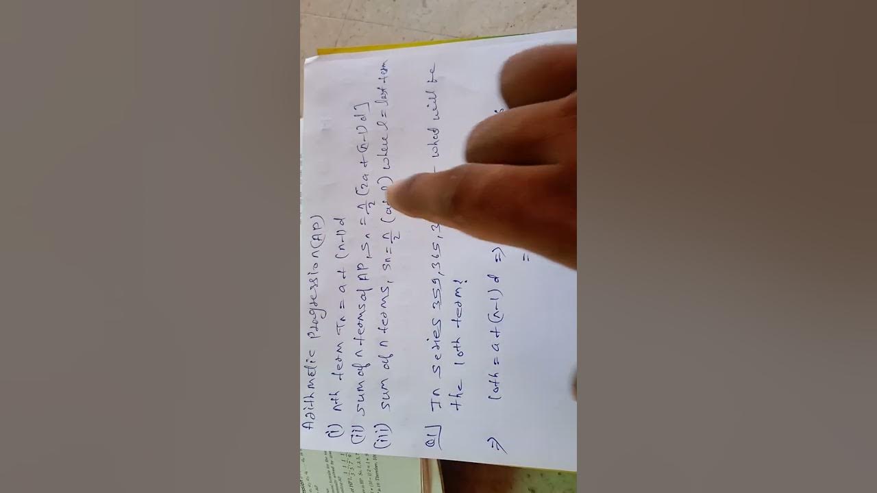 How to solve Arithmetic progression. - YouTube