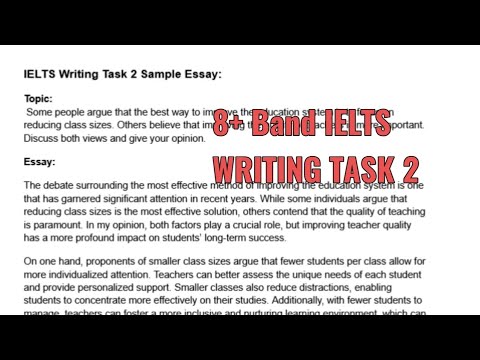 IELTS WRITING TASK 2 with Vocabularies. 8+ Band score writing task 2 ...
