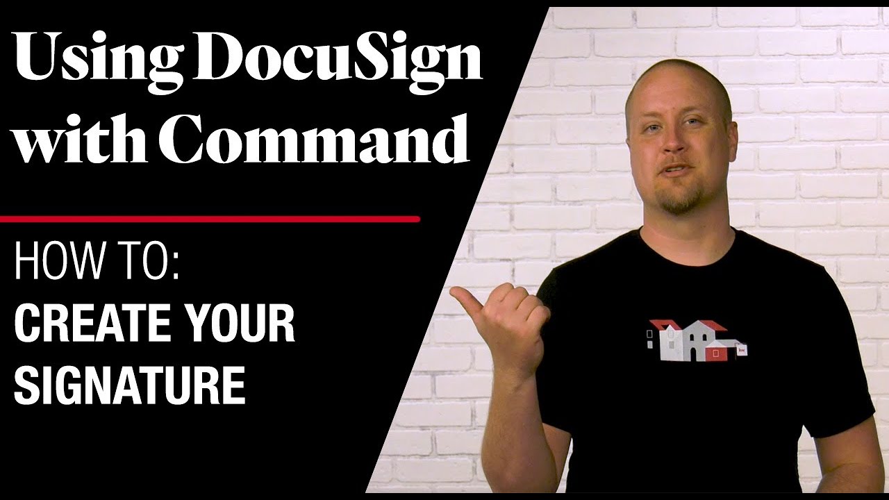 Command DocuSign - How To Create Your Signature in DocuSign - YouTube