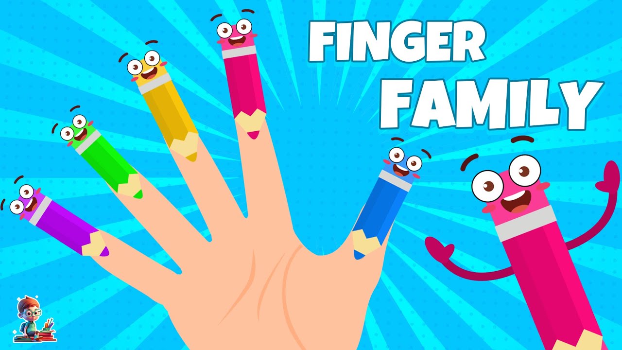 Finger Family Song With Cartoon Pencil | Nursery Rhymes | Kids Songs ...