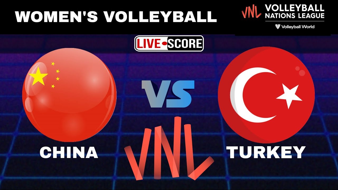 China vs Turkey | 2024 VNL Women Live Scoreboard - YouTube