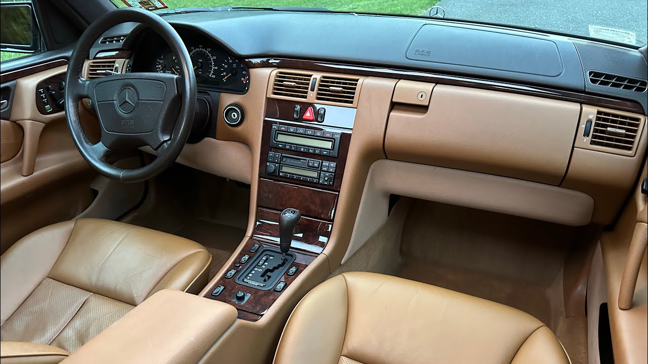 1997 Mercedes-Benz E420 Black/Saddle 1 owner car extensively documented ...