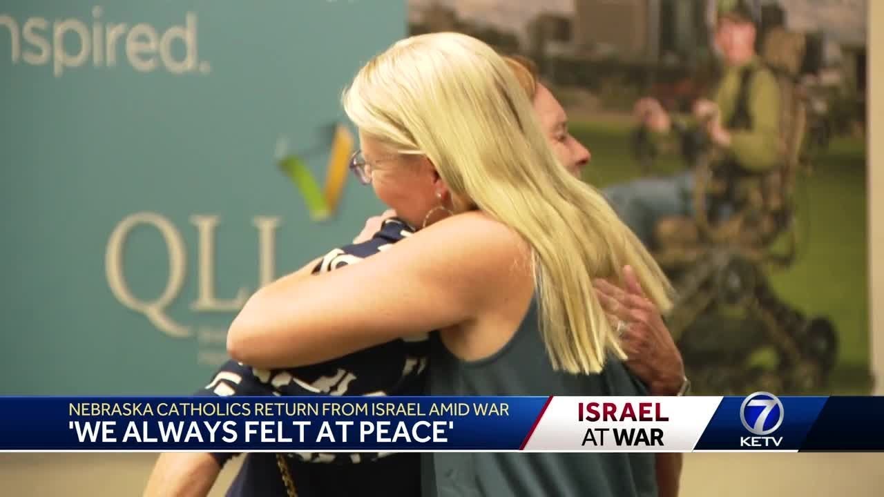 'We always felt at peace': Nebraska catholics return from Israel amid war - YouTube