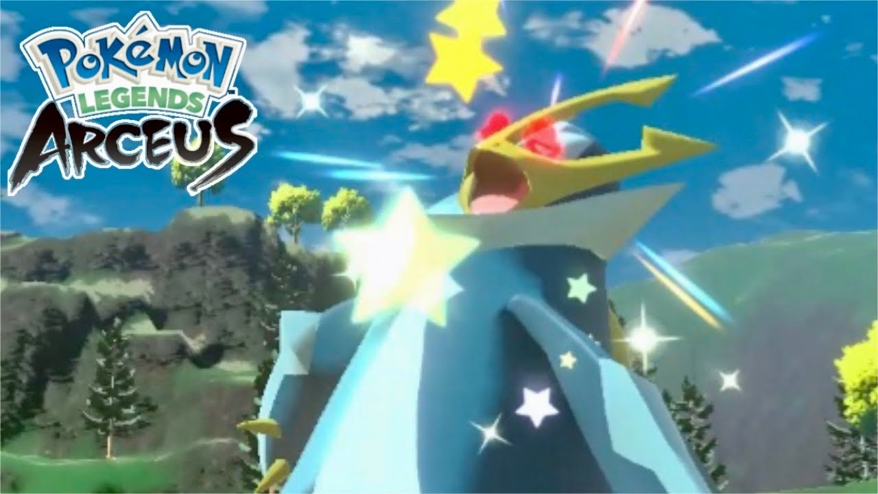 Shiny Alpha Empoleon - Pokémon Legends Arceus - YouTube
