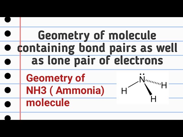 Nh3 Geometry Geometry Of Ammonia NH3 Molecule
