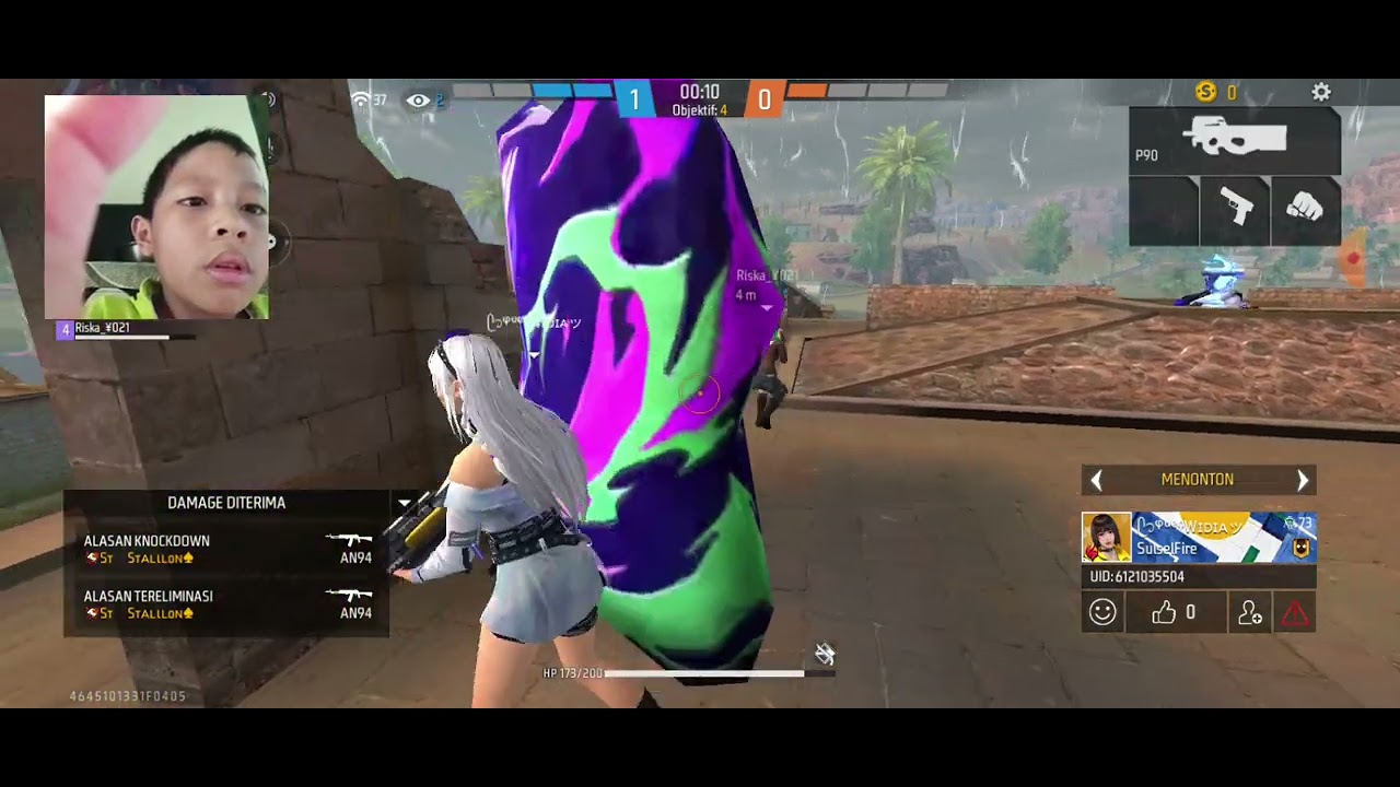 Bocil maen game FF (free fire) level 34 - YouTube