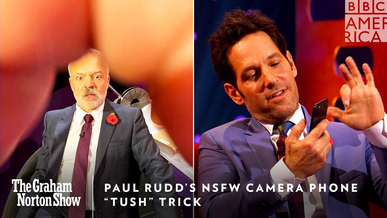Paul Rudd’s NSFW Camera Phone “Tush” Trick 🍑 The Graham Norton Show ...