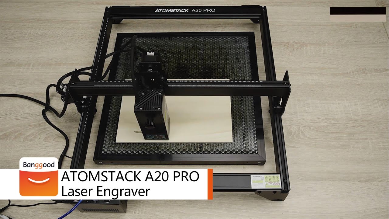 ATOMSTACK A20 Laser Cutting Engraving Machine - Shop on Banggood - YouTube