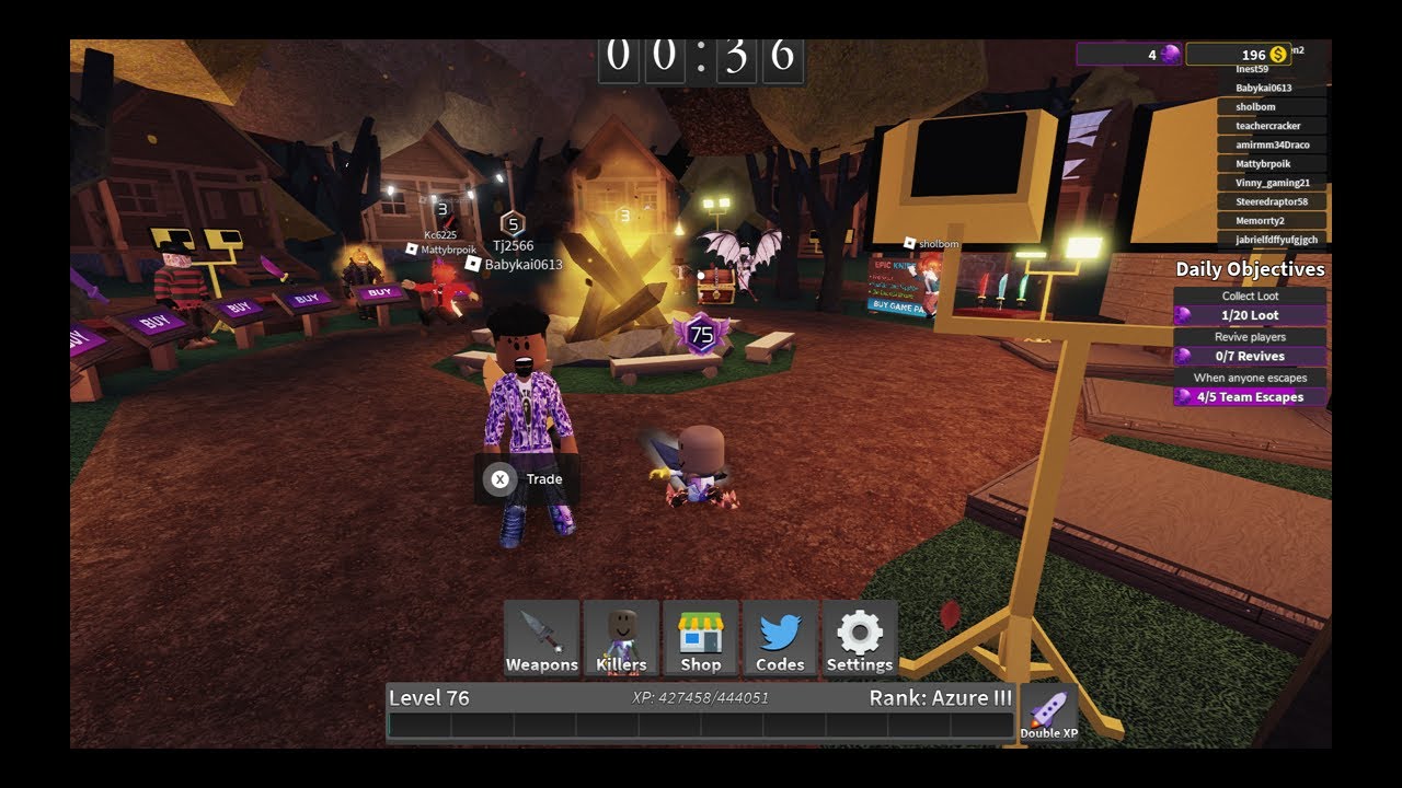 Roblox survive the killer running behind The Killing funny - YouTube