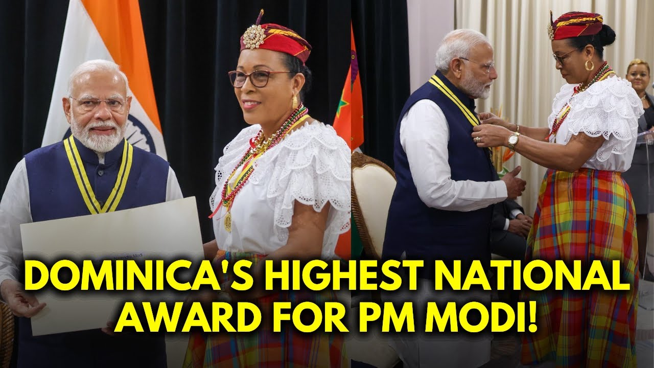 PM Narendra Modi Conferred With The Commonwealth Of Dominica's Highest ...