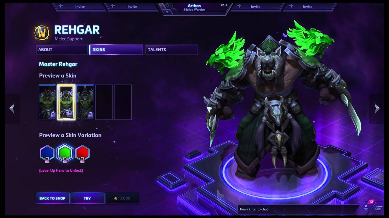 Heroes of the Storm Skin Master Rehgar - YouTube