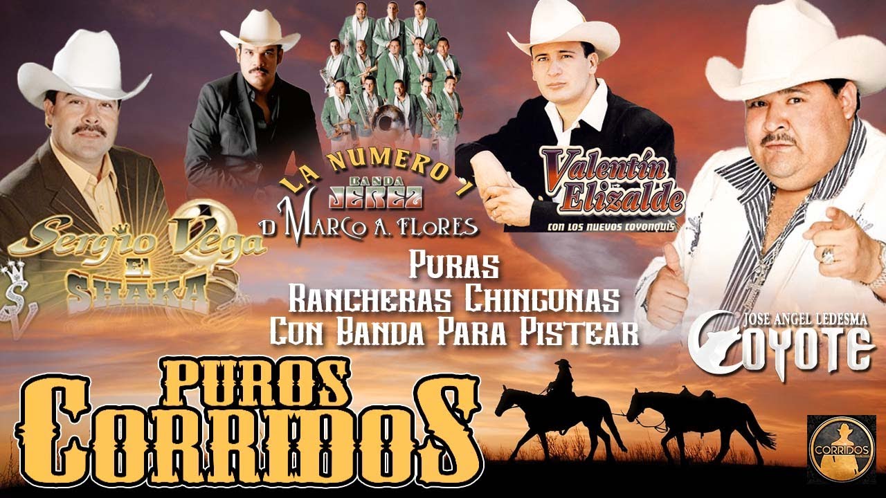 Puros Corridos || Puras Rancheras Chingonas || Rancheras Con Banda Para ...