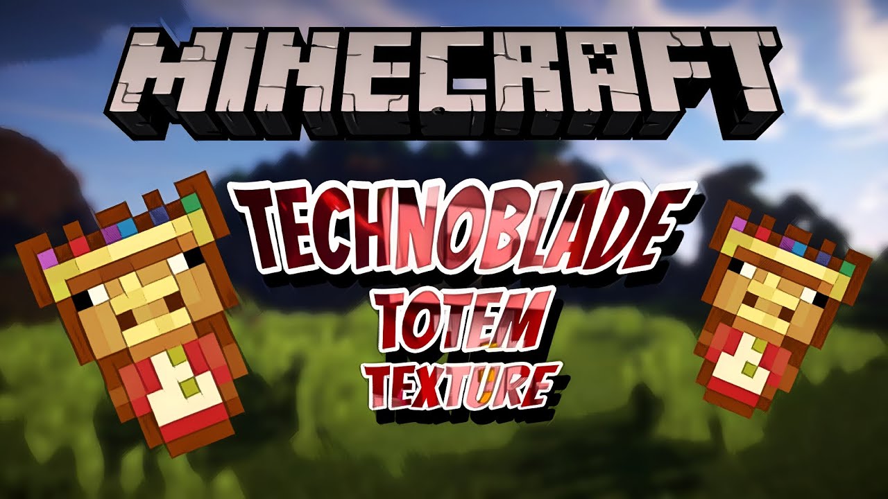 Technoblade Totem Texture For Minecraft Bedrock , PE 1.20 - YouTube