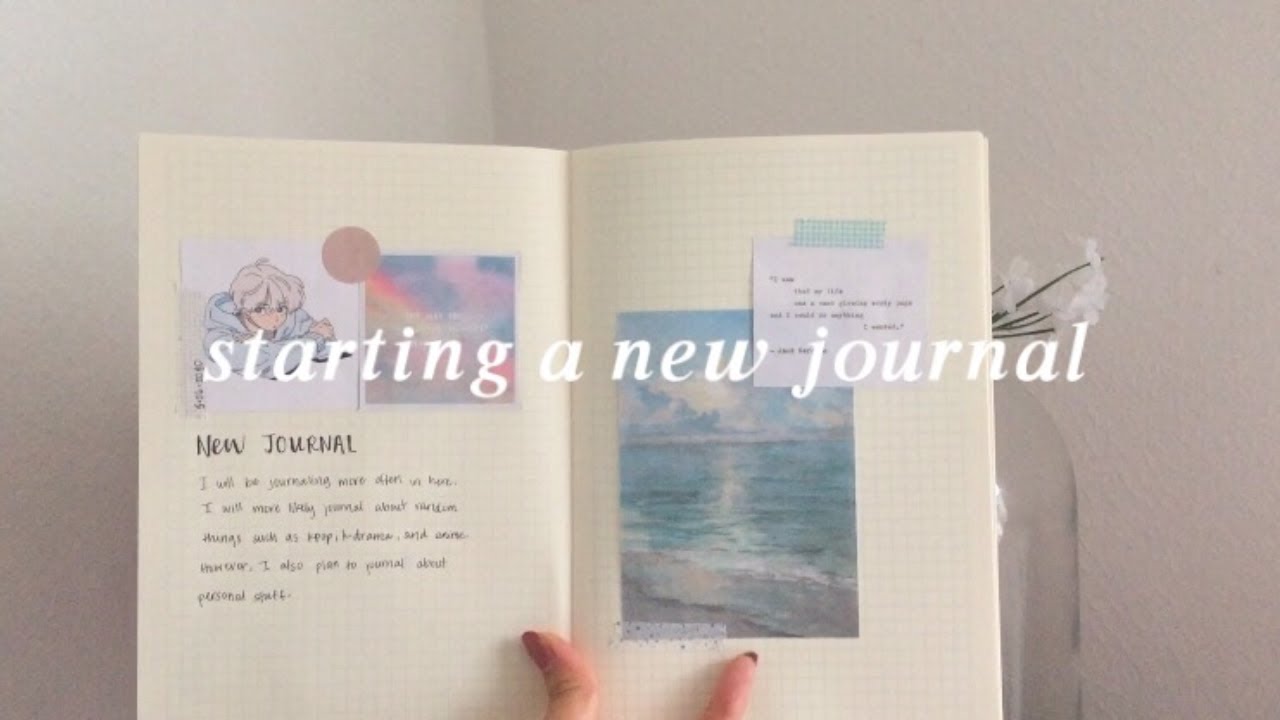 starting a new journal | minimal - YouTube