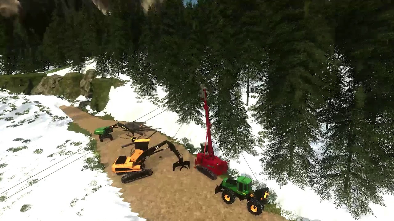 Yarder Logging FS19 - YouTube