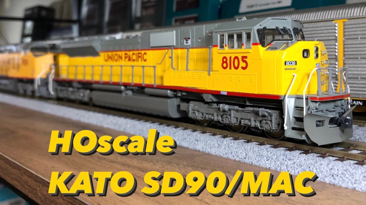 KATO SD90/MAC UP in HOscale - YouTube